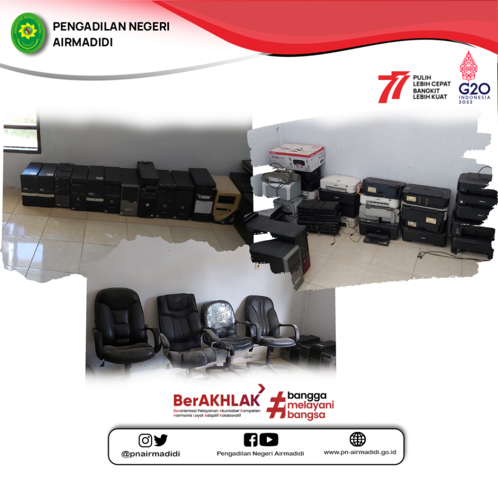 Kegiatan 5R dan Renovasi Ruangan Media Center - Pengadilan Negeri Airmadidi