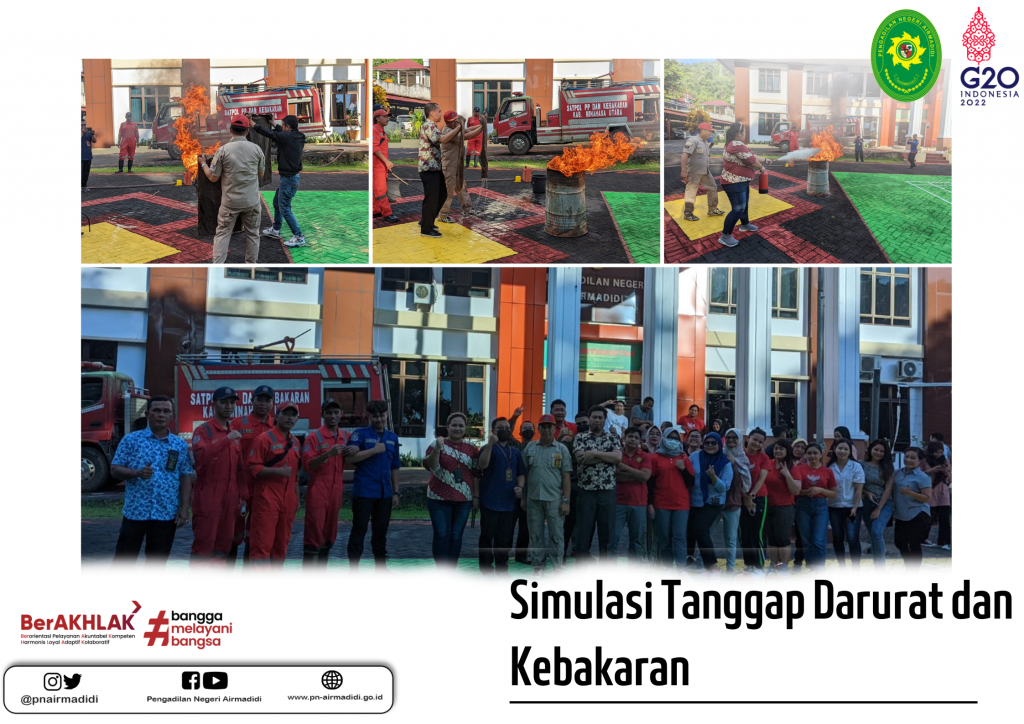 Simulasi Tanggap Darurat dan Pemadaman Kebakaran - Pengadilan Negeri ...